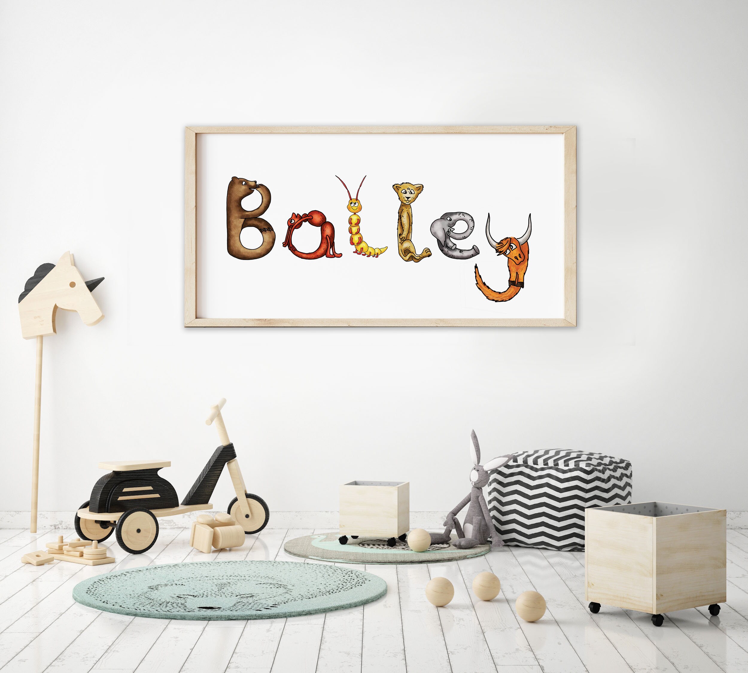Personalised Child's Name Poster DIGITAL DOWNLOAD - Etsy Ireland