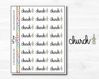 Church Planner Stickers Religious Stickers Erin Condren Life Planner ...