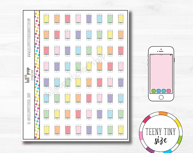 Kawaii Phone Planner Stickers PRINTABLE iPhone Planner Stickers Perfect ...