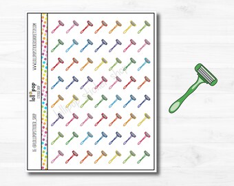 Razor Shave Legs Planner Stickers - Etsy