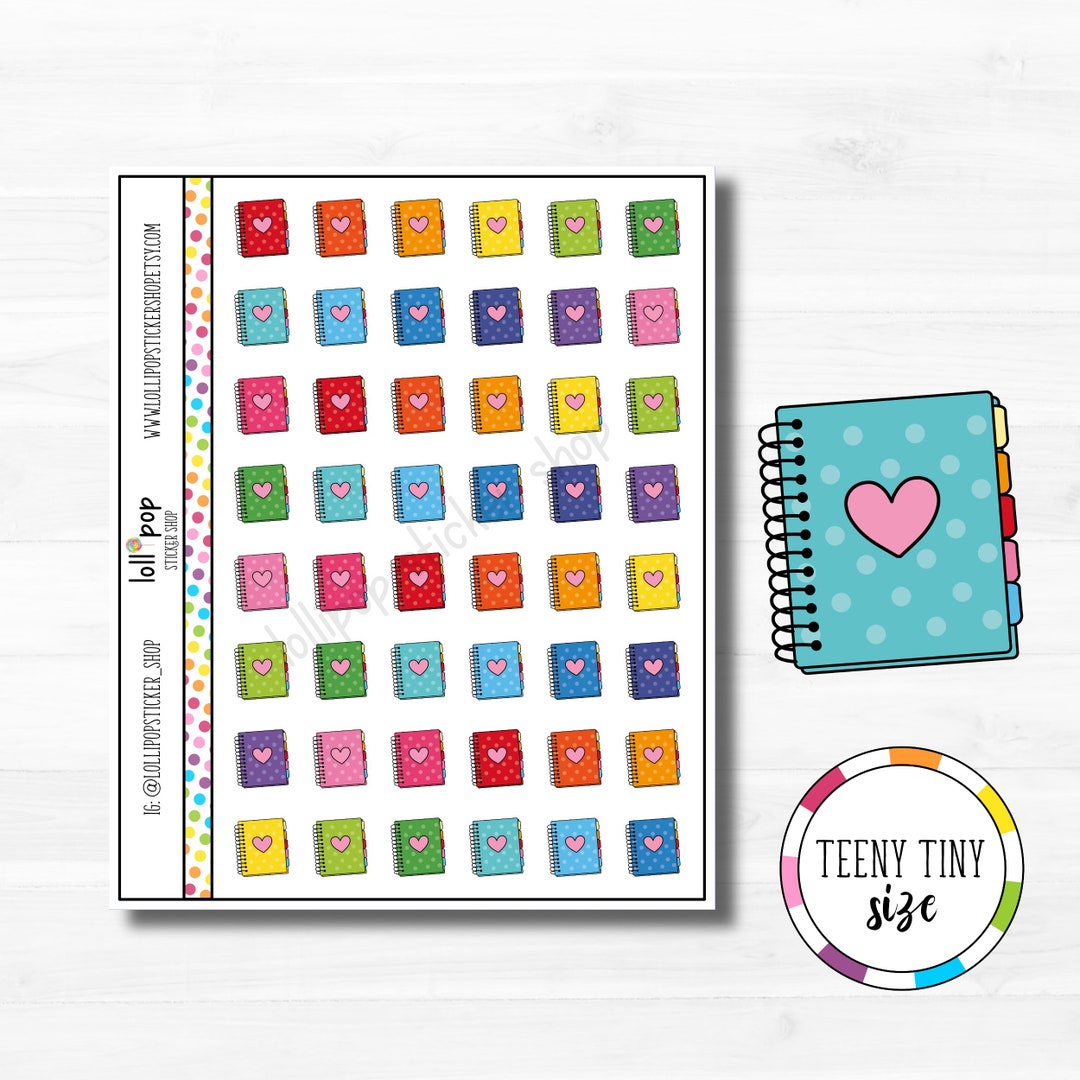 Teeny Tiny Ring Planner Stickers for Any Planner, Erin Condren, Happy ...