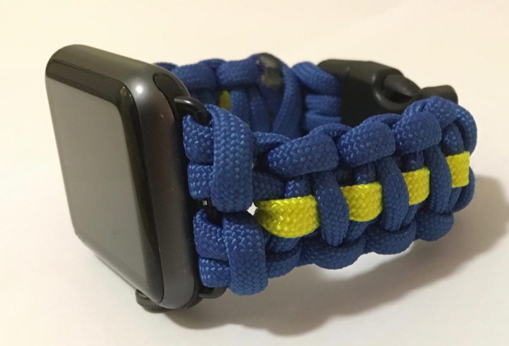 Paracord Apple Watch Band, Cobra Stitch Apple Watch Band, Boston Strong ...
