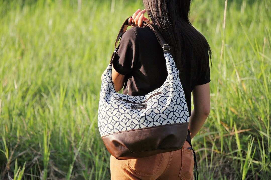 Zipper Shoulder Bag, Zipper Shoulder Casual Bag, Pleated Bag, Slouchy ...