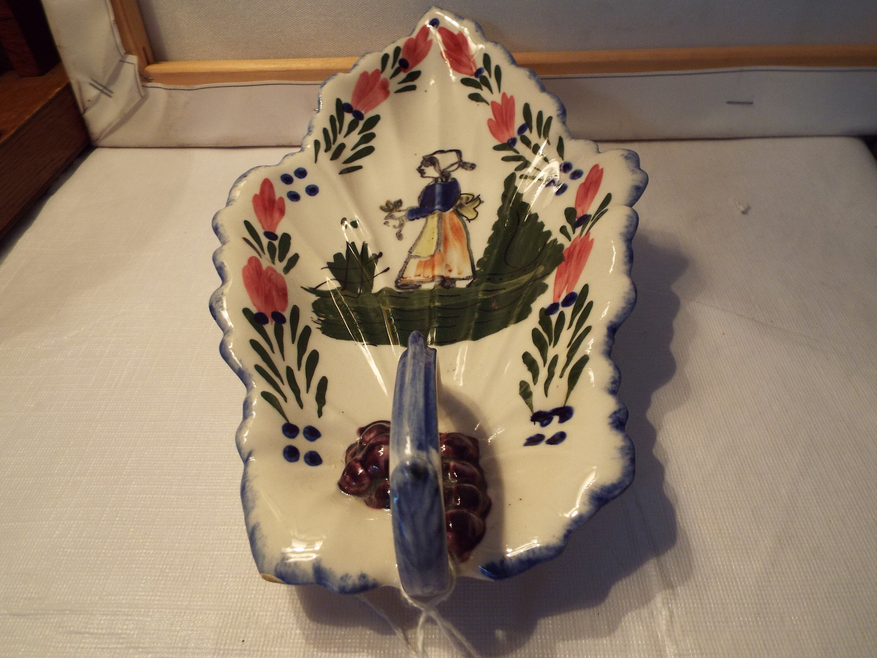 Vintage Blue Ridge Southern Potteries French Peasant Leaf Celery Plate ...