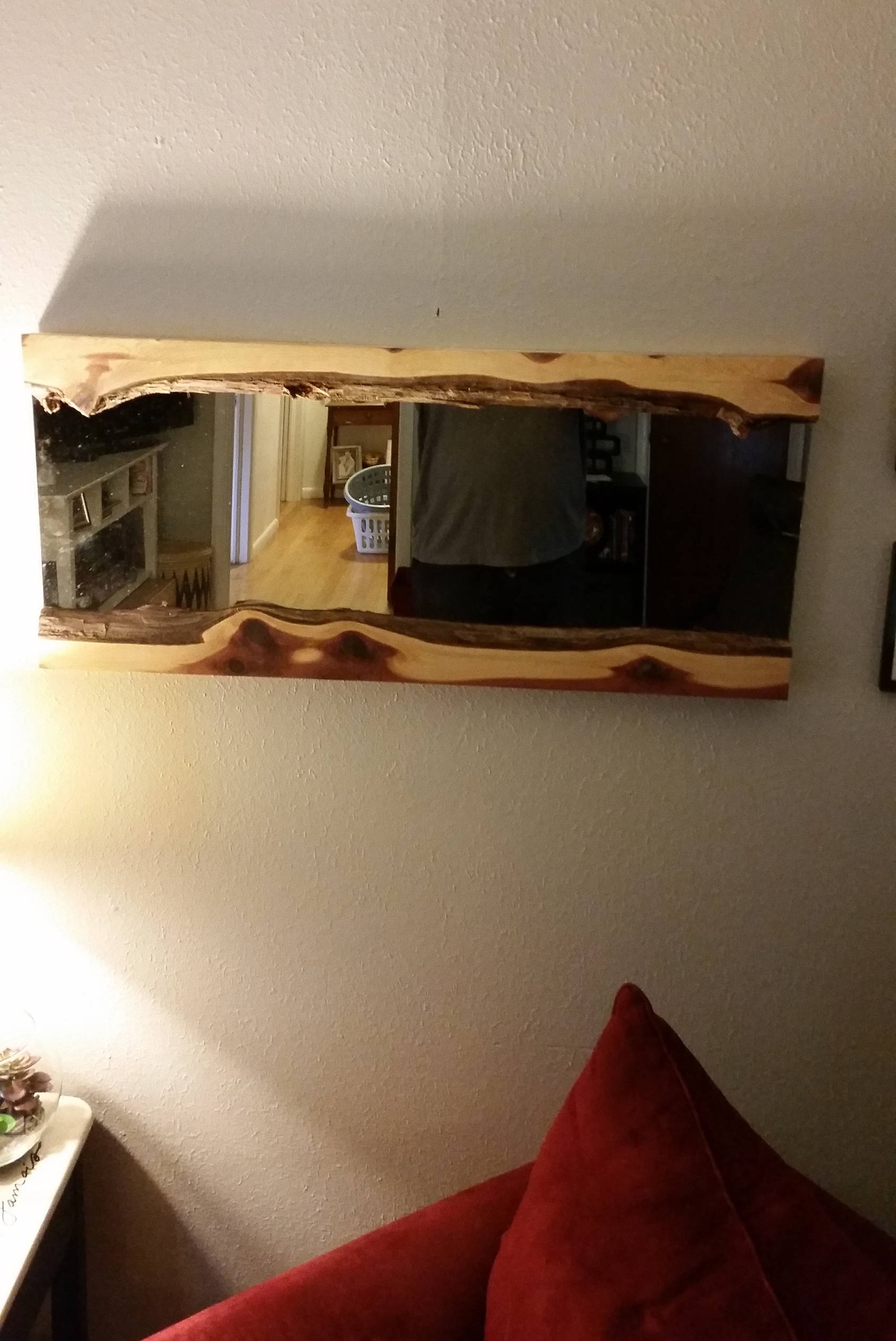 Live Edge Cedar Mirror river Mirror - Etsy