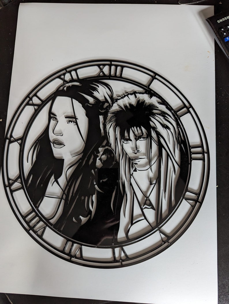 Labyrinth, Jareth the Goblin King and Sarah 13 Hour Clock, Featuring ...