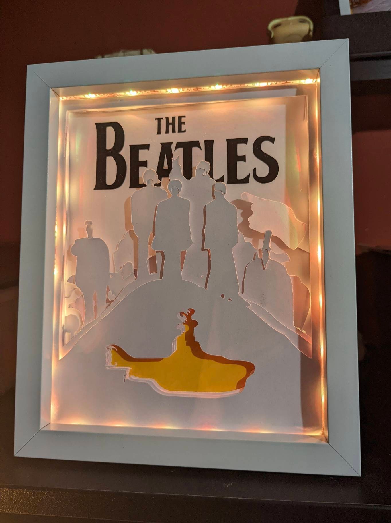 The Beatles, Yellow Submarine Light Changing/shadow Box Art - Etsy