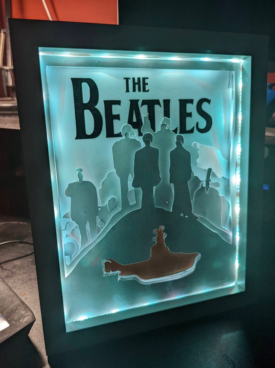 The Beatles, Yellow Submarine Light Changing/shadow Box Art - Etsy