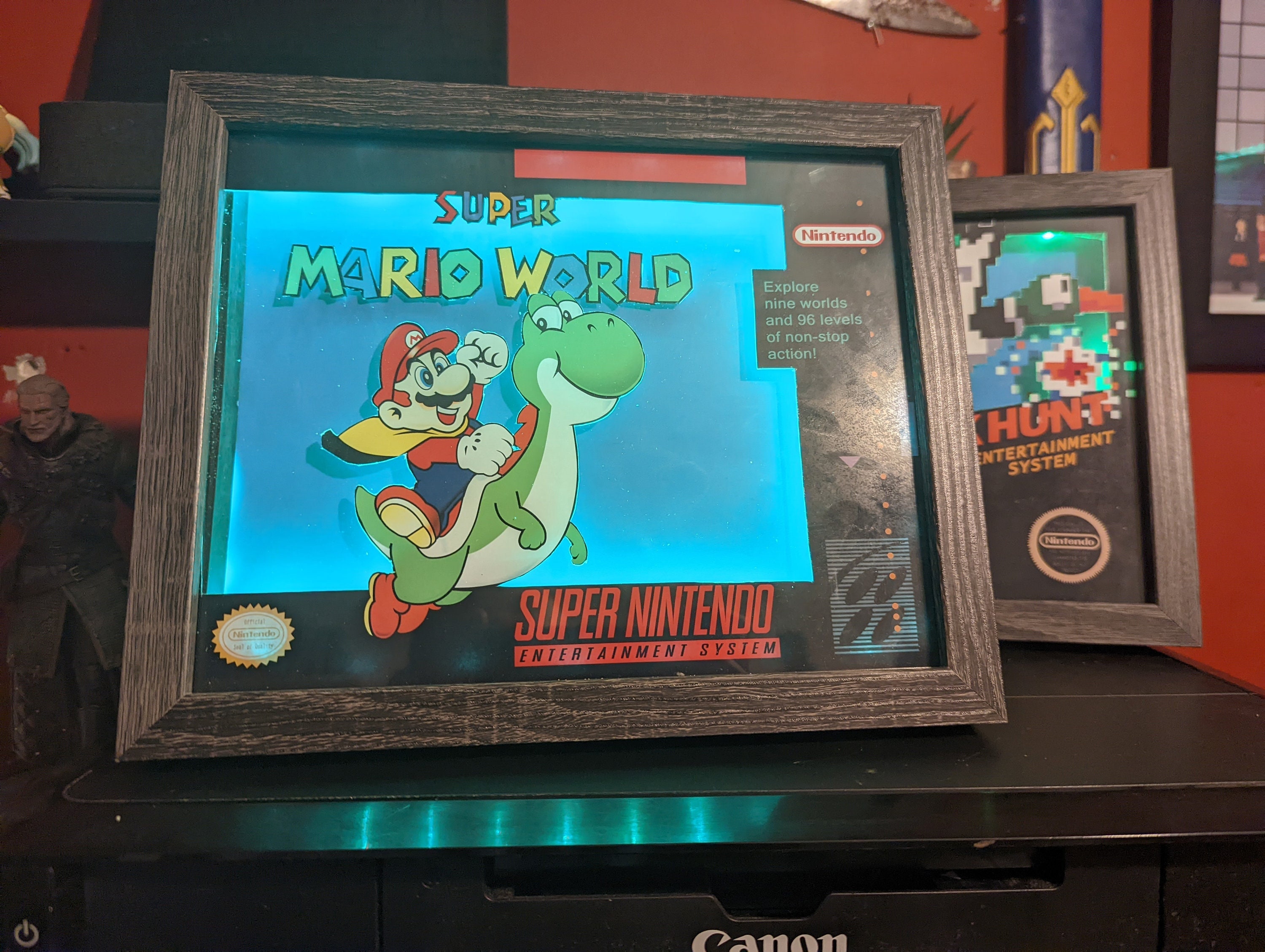 3D Light up Nintendo SNES Super Mario World - Etsy