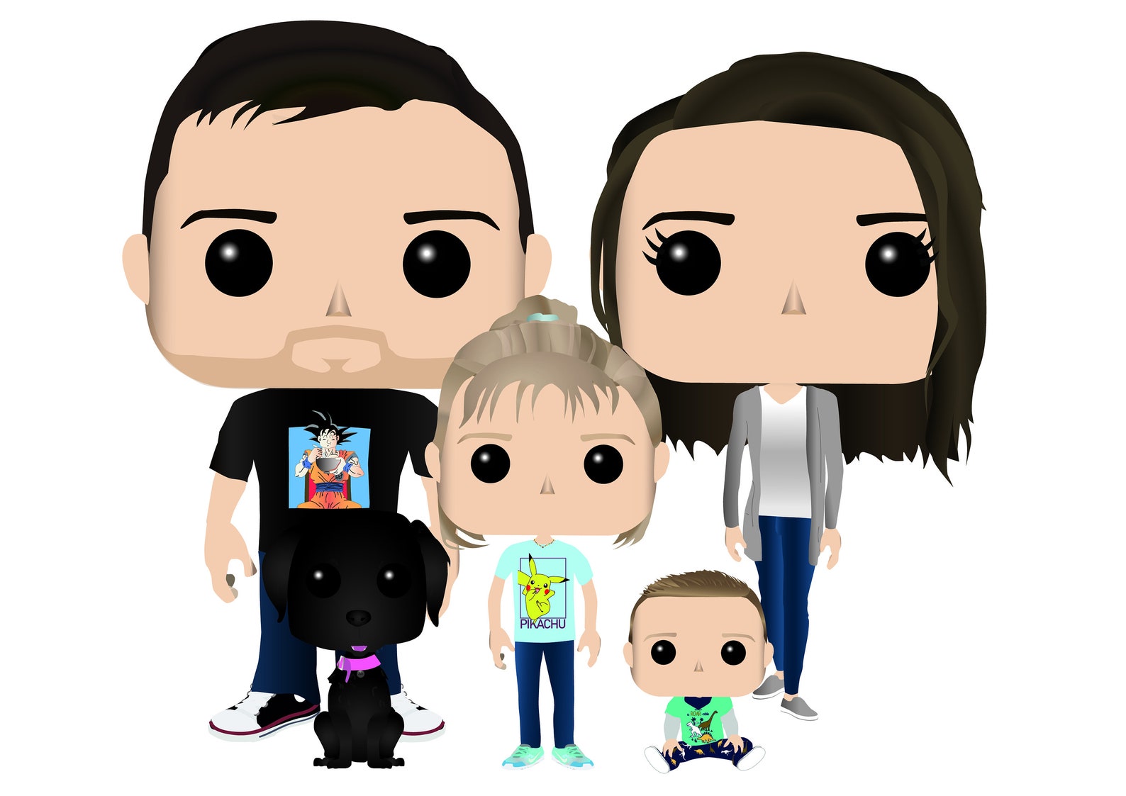 Custom Made Pop Funko Style Portraits - Etsy