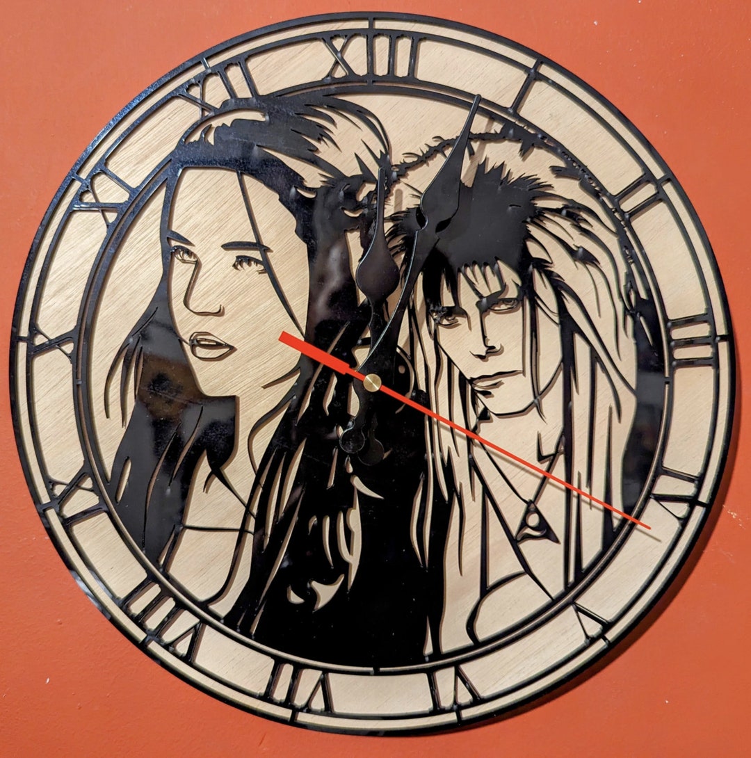 Labyrinth, Jareth the Goblin King and Sarah 13 Hour Clock, Featuring ...