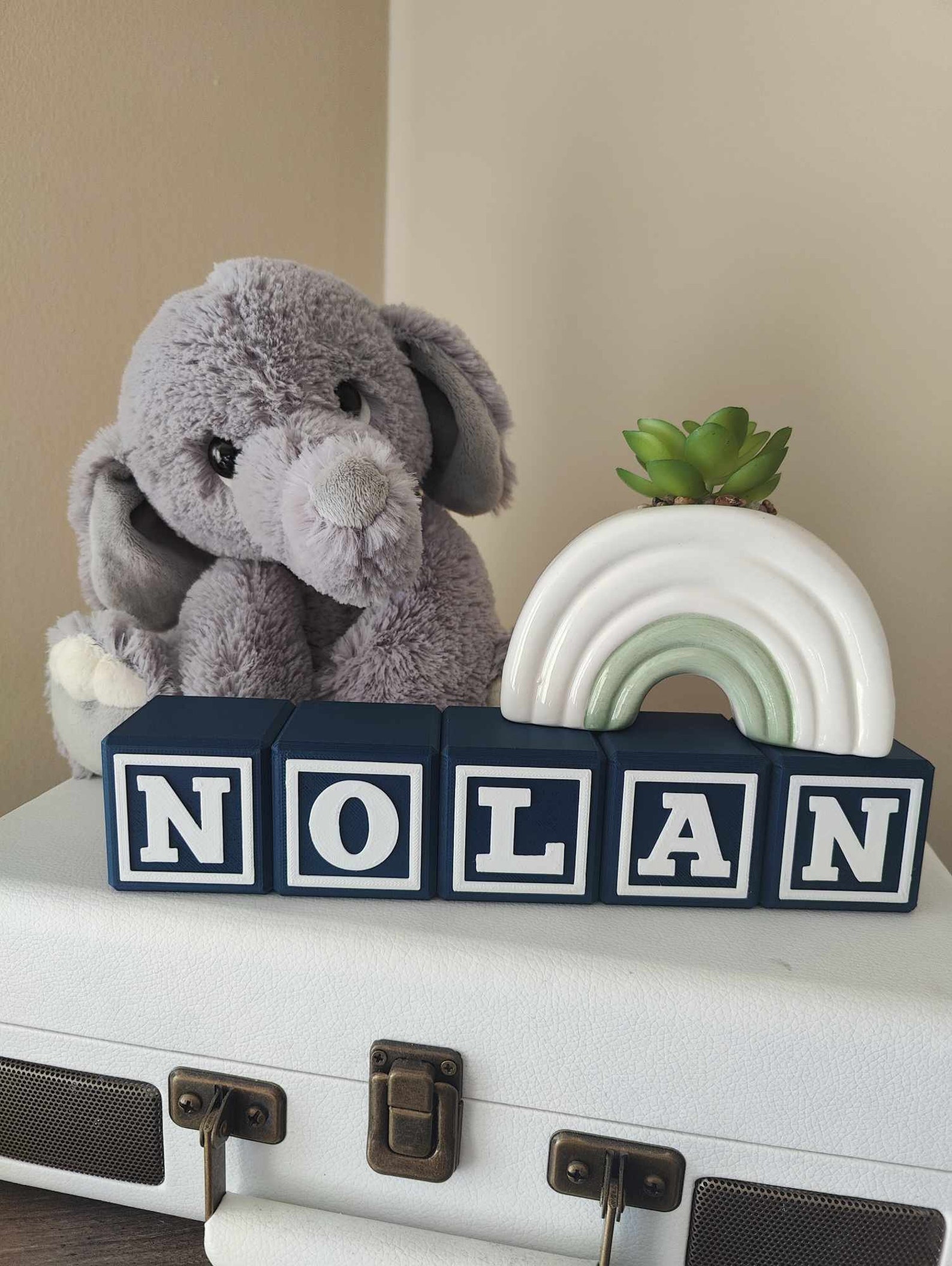 Personalized Baby Blocks - Milestone Baby Photo - Nursery Decor - Baby ...