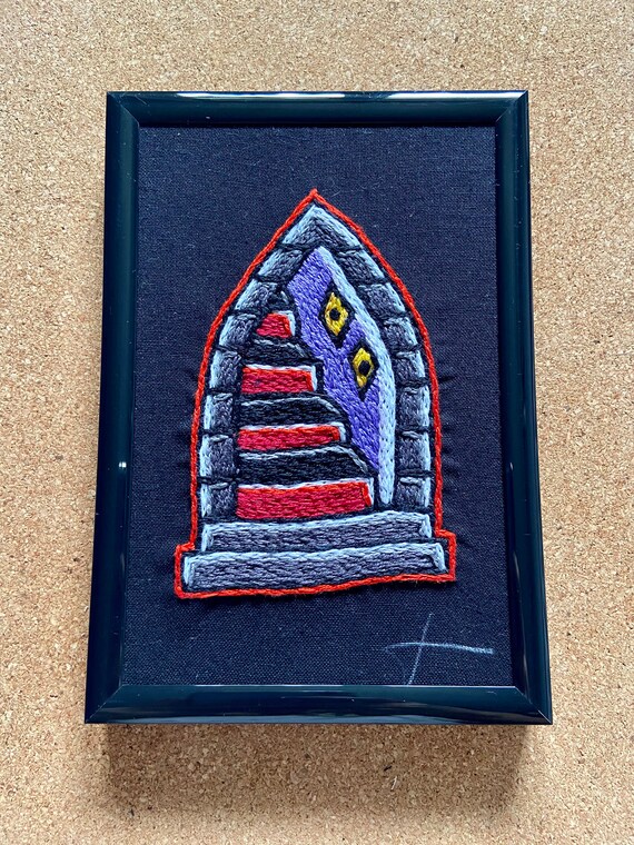 Tattoo Flash-staircase Embroidery | Etsy
