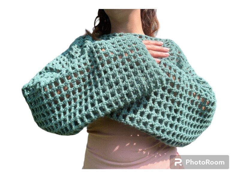 Oversized Shrug Crochet Shrug Bolero Shrug Cropped Netted - Etsy