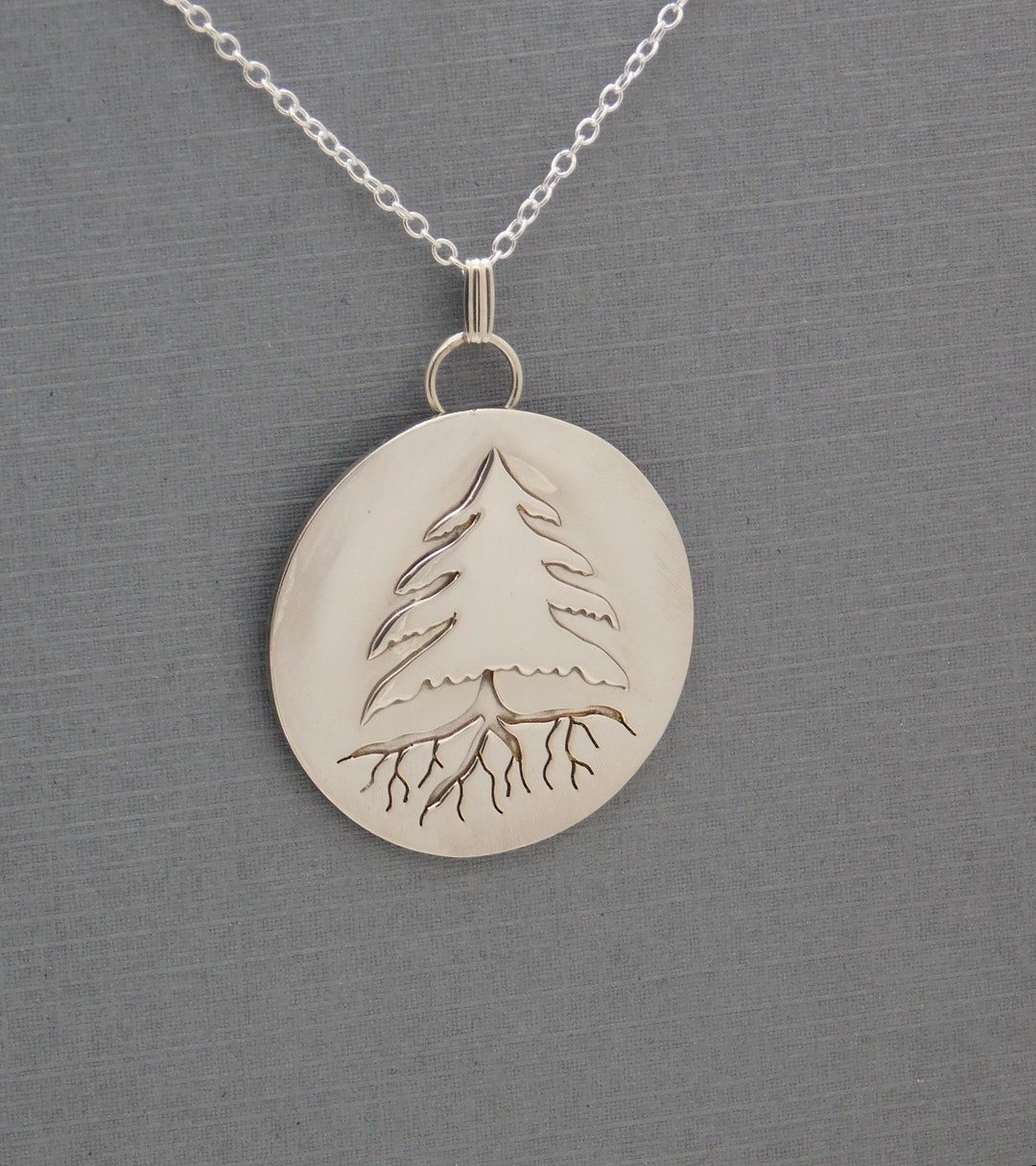 Unique Sterling Silver Tree of Life Pendant - Etsy