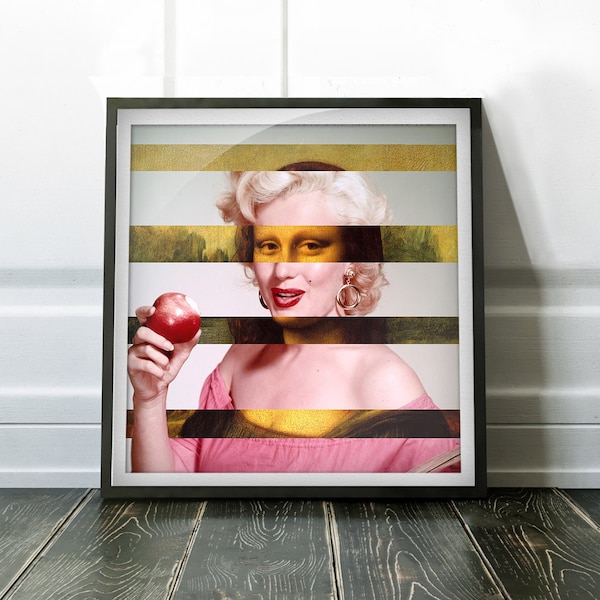 Mona Lisa Collage - Etsy