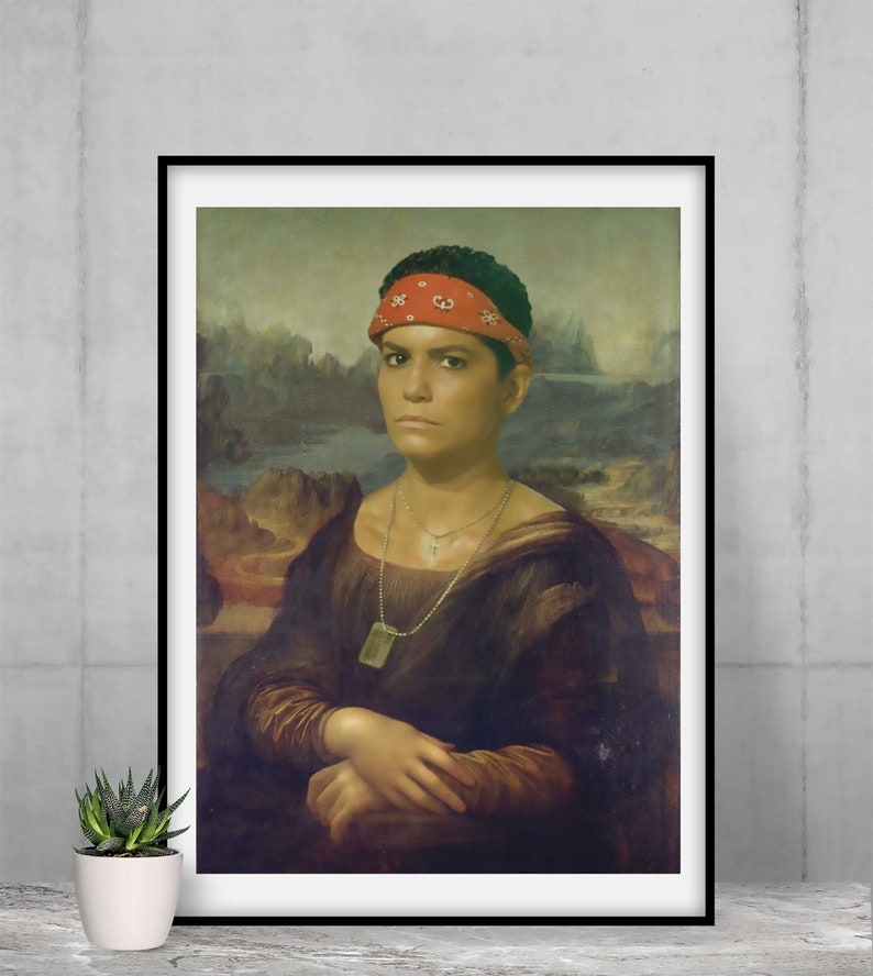 Mona Lisa Vasquez Art Print: Aliens Movie Parody Decor - Etsy