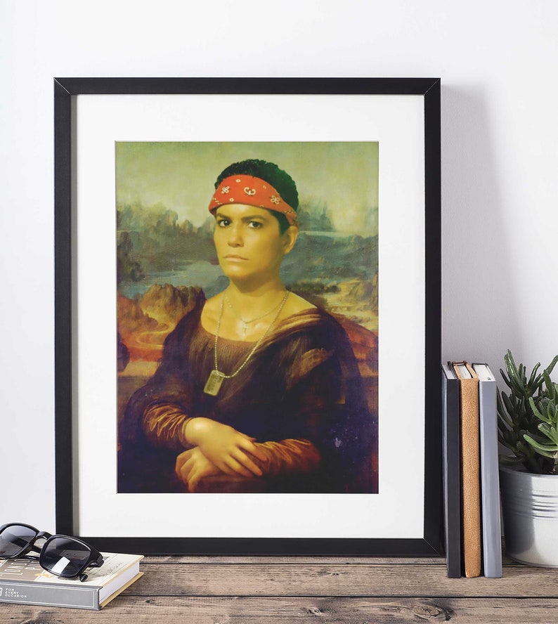 Mona Lisa Vasquez Art Print: Aliens Movie Parody Decor - Etsy