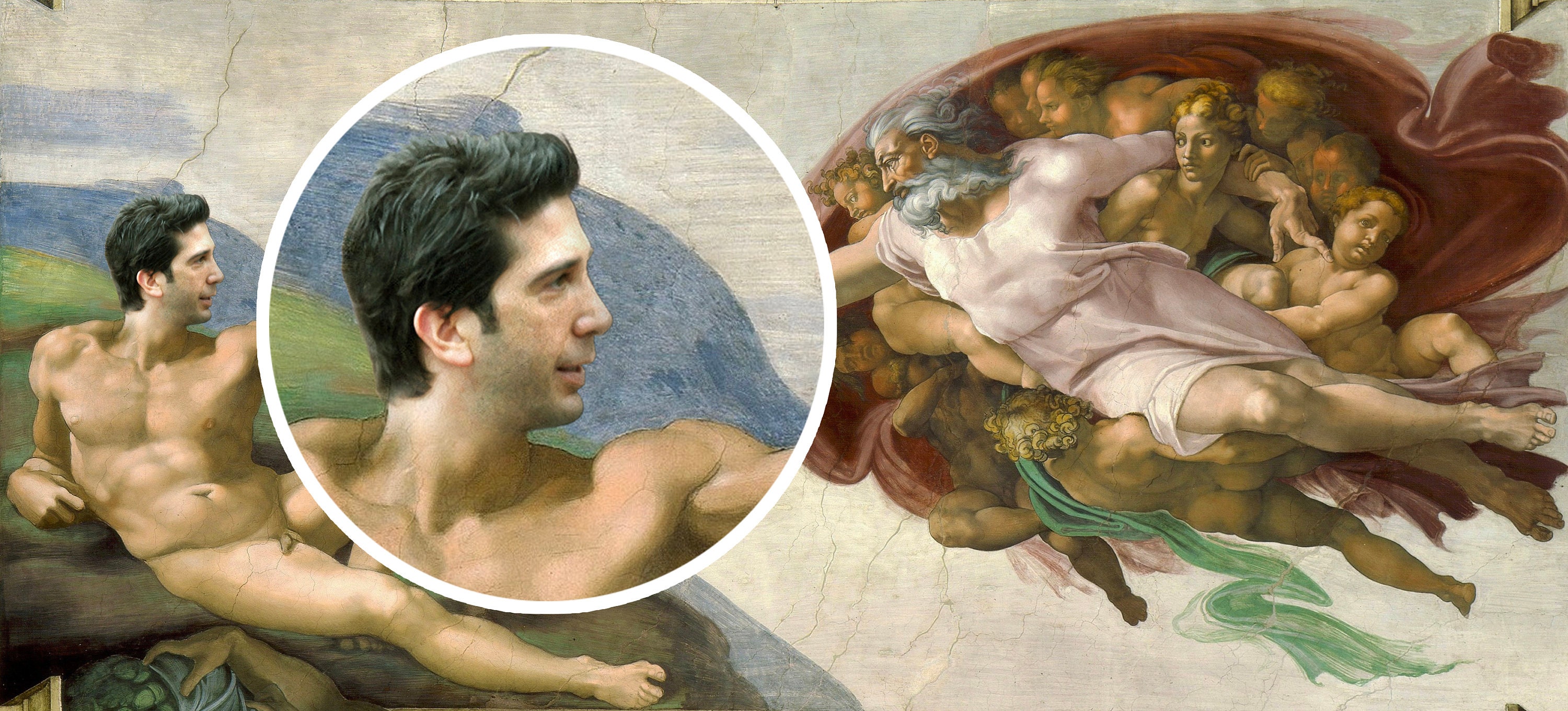 Custom Michelangelo "creation of Adam" Portrait (digital File) - Etsy