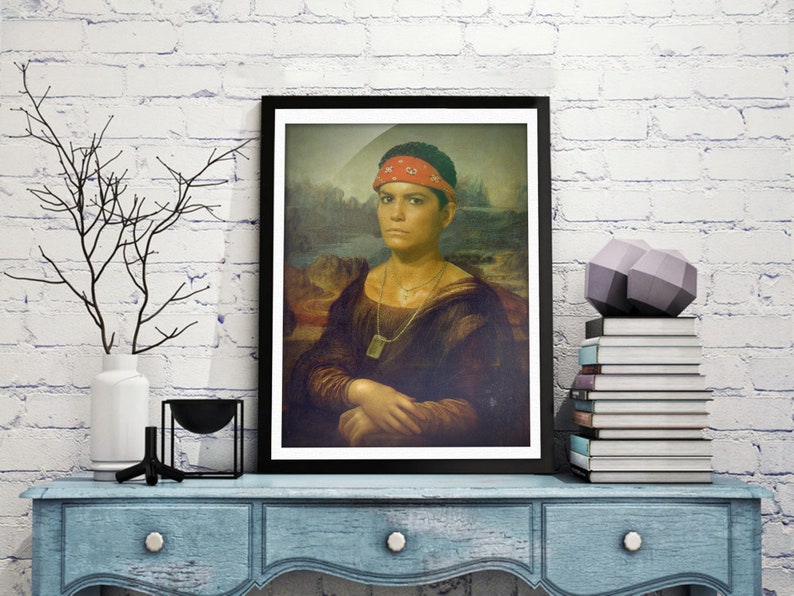 Mona Lisa Vasquez Art Print: Aliens Movie Parody Decor - Etsy