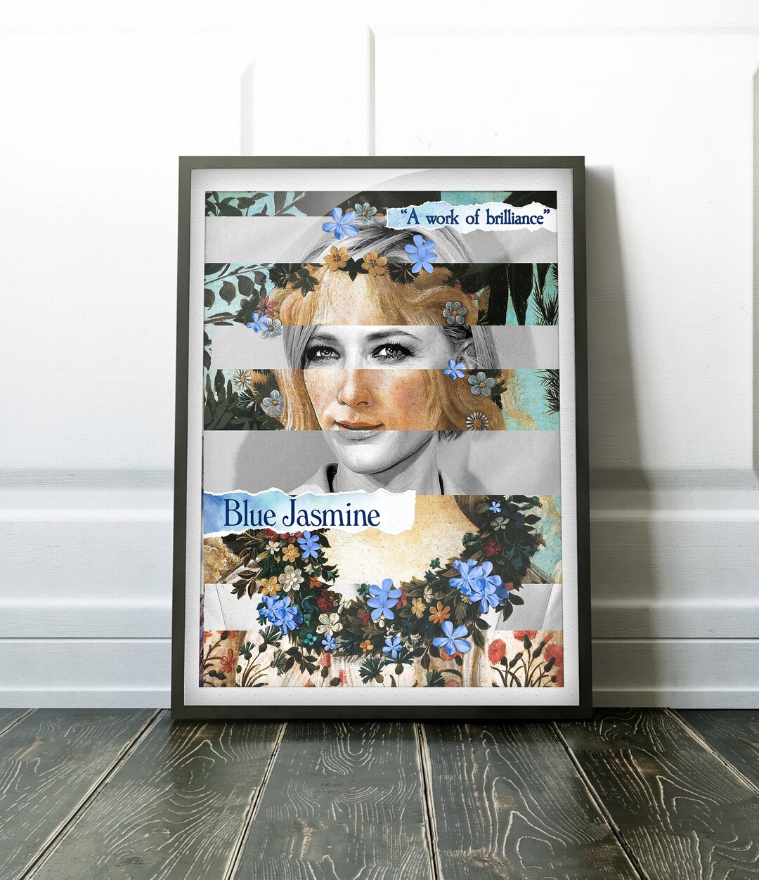 THE BLUE JASMINE - Pop Retro Collage, Mashup, Pop Art Wall Decoration ...