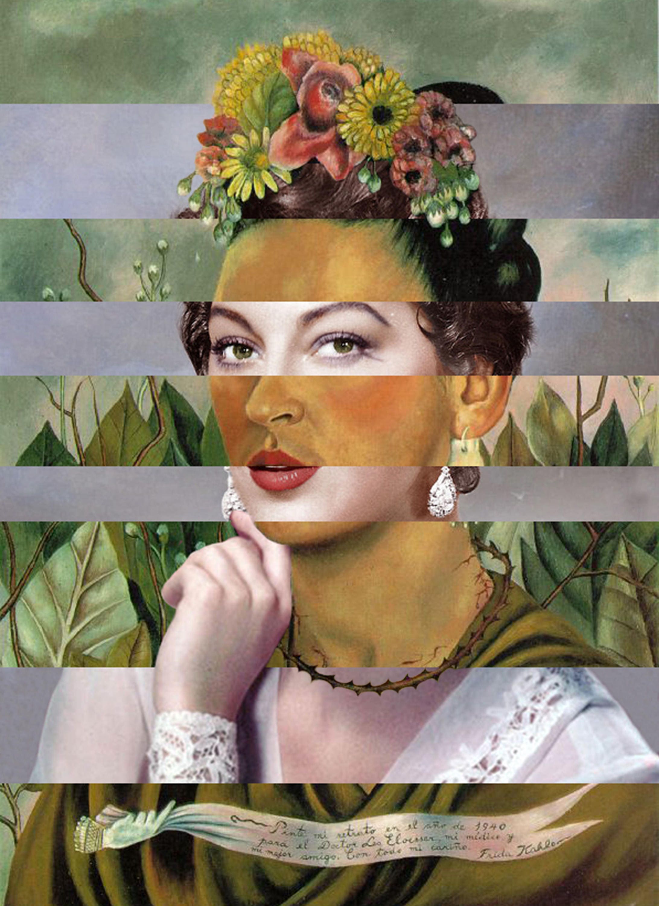 Frida Kahlo's Self Portrait With Hand Earrings & Ava - Etsy