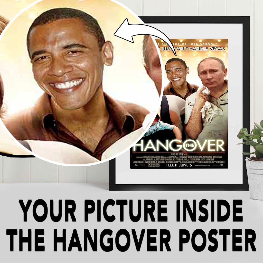 Personalized Hangover Movie Poster: Custom Portrait Art (digital File ...