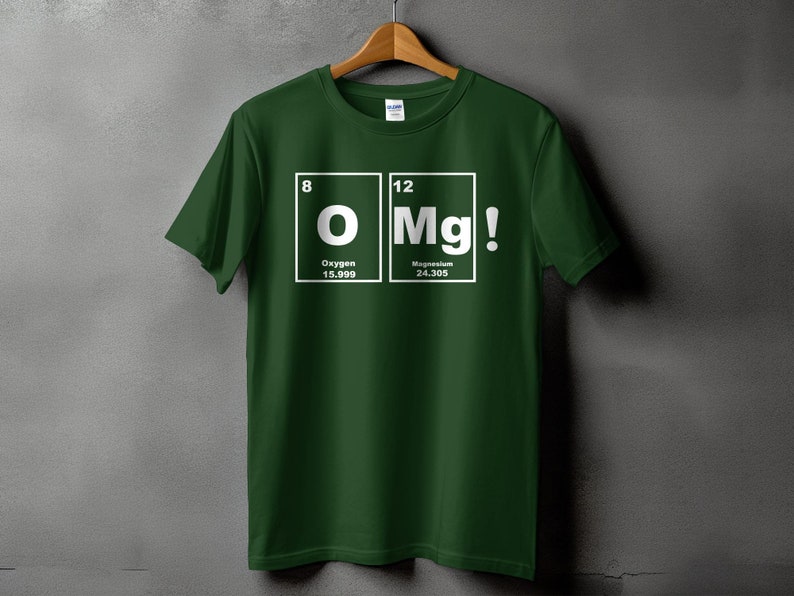 Funny Science T-shirt, Oxygen and Magnesium Periodic Table Elements Tee ...