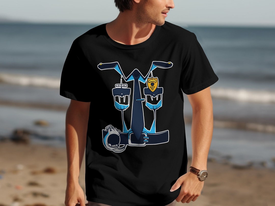 Police Uniform Design T-shirt, Cool Law Enforcement Outfit Print ...