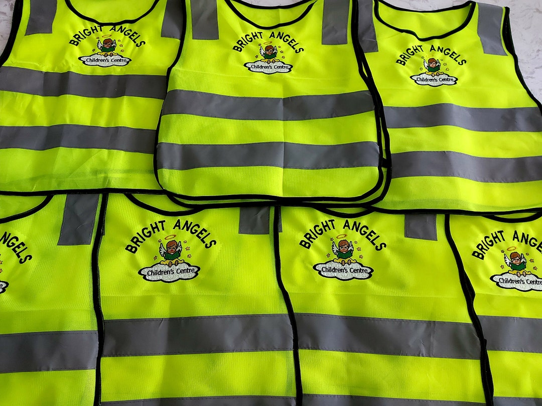 KIDS Safety Vest With Personalized Name or Logo Embroidery or Print in ...