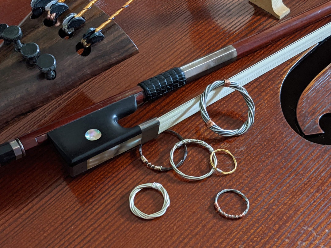 Custom Musician Ring Repurposed Guitar, Violin, Viola, Cello Strings - Etsy