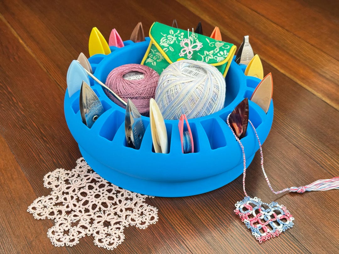 Shuttleship S24 - 3D Printed Tatting Shuttle Caddy - Etsy