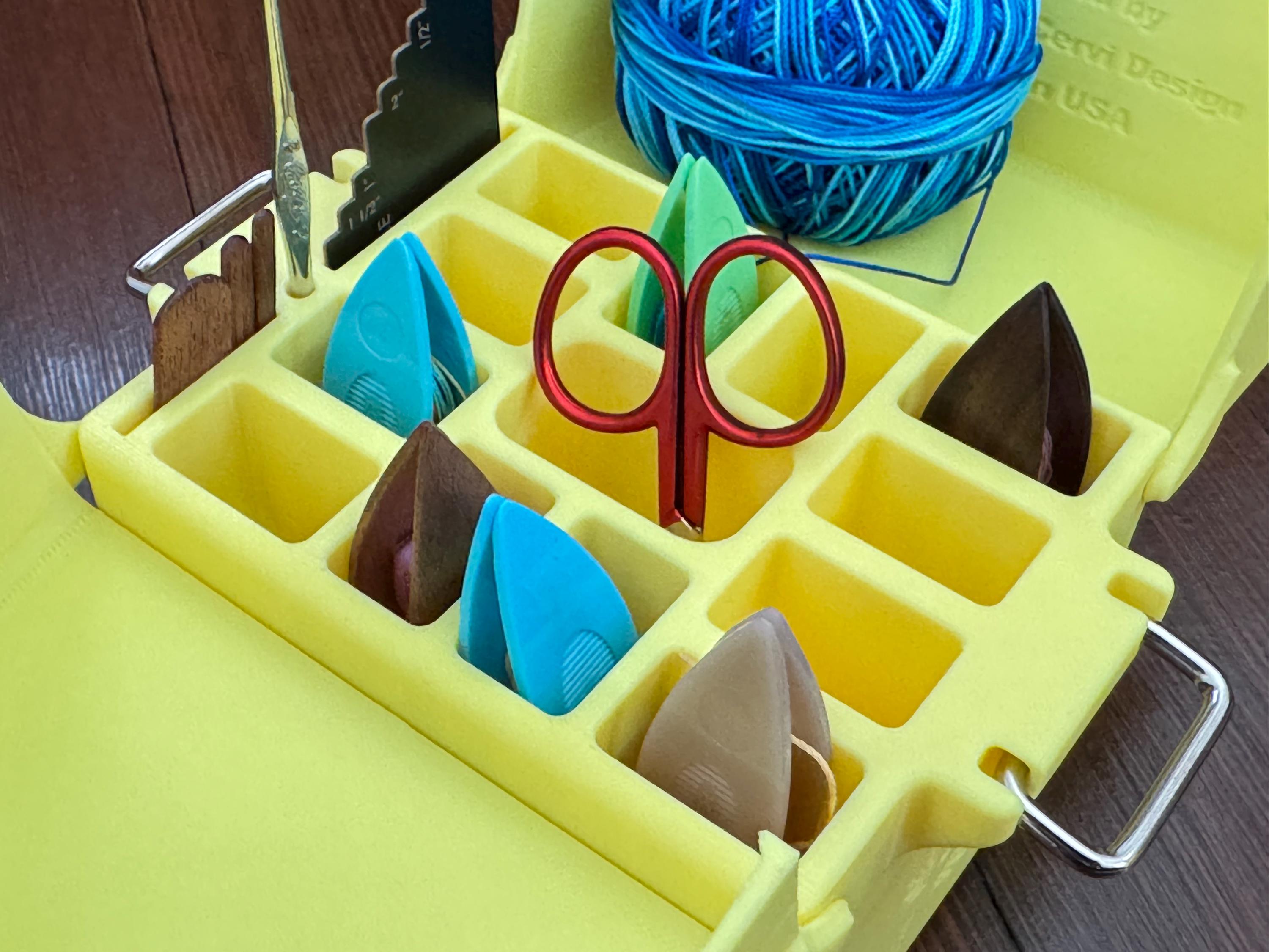 The Tatting Toolbox: Helix - 3D Printed Shuttle & Needle Caddy and Tool ...