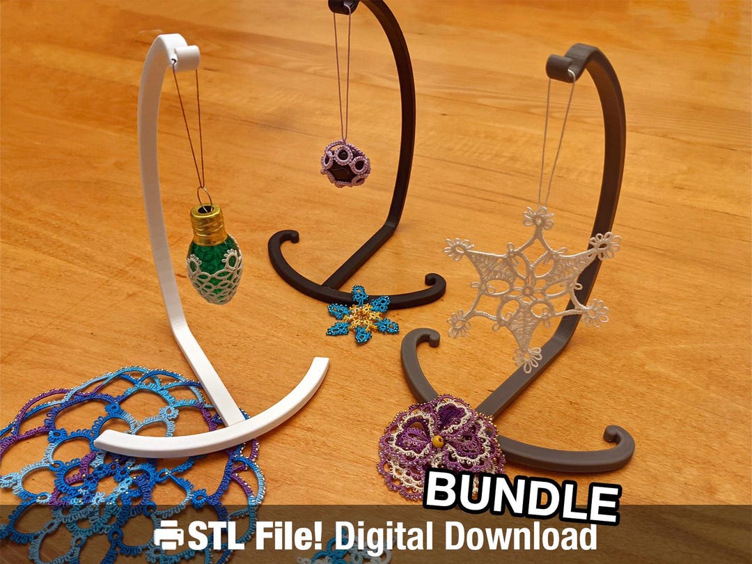 Tatting & Ornament Stand STL Bundle—lightweight, Stores Flat - Etsy