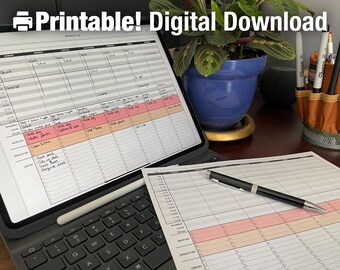 Horse A4 Printable Weekly Planner - Etsy