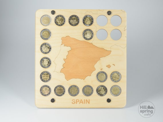 2 EURO Commemorative Coin Holder for SPAIN or Other Country | Etsy