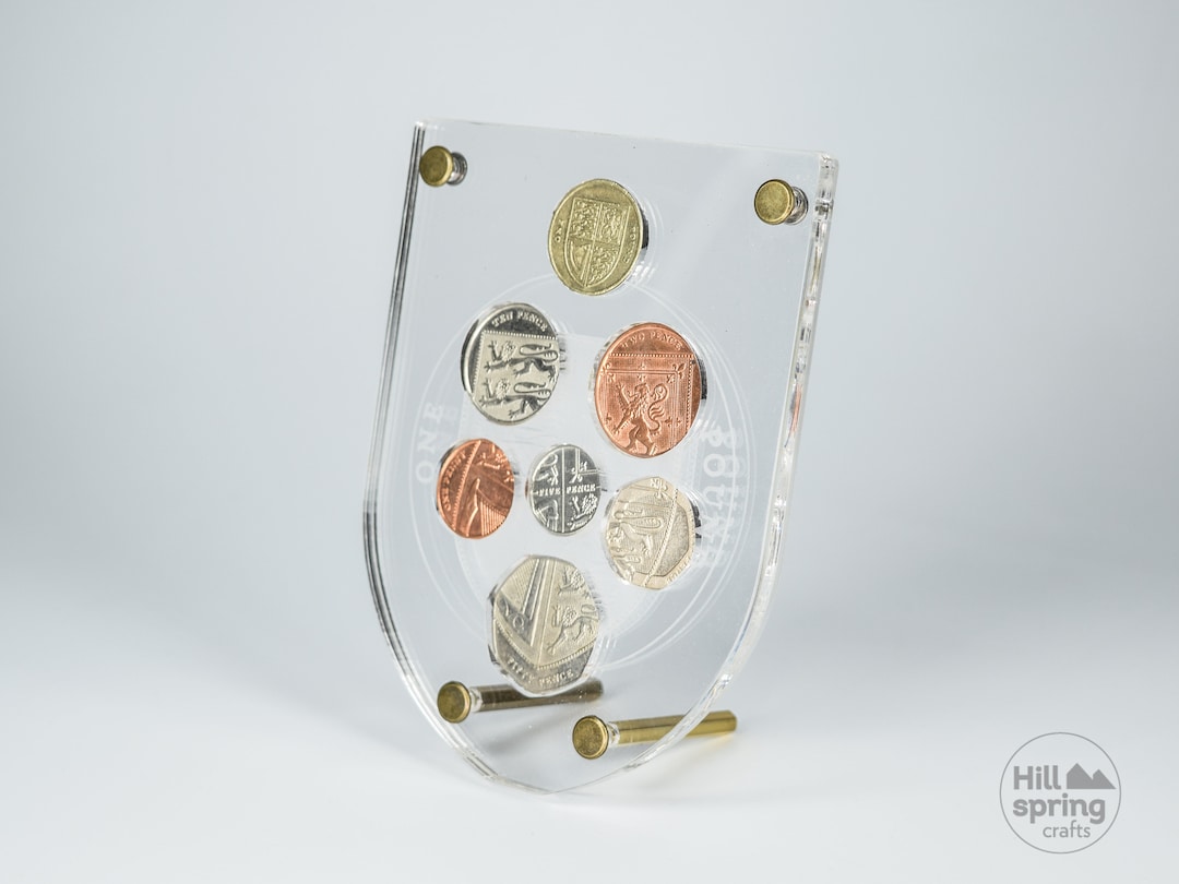 Pound Sterling Coin Holder - the Royal Shield of UK - Etsy