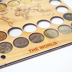 Traveling the World Token / Medal Holder for 32 Tokens - Etsy UK