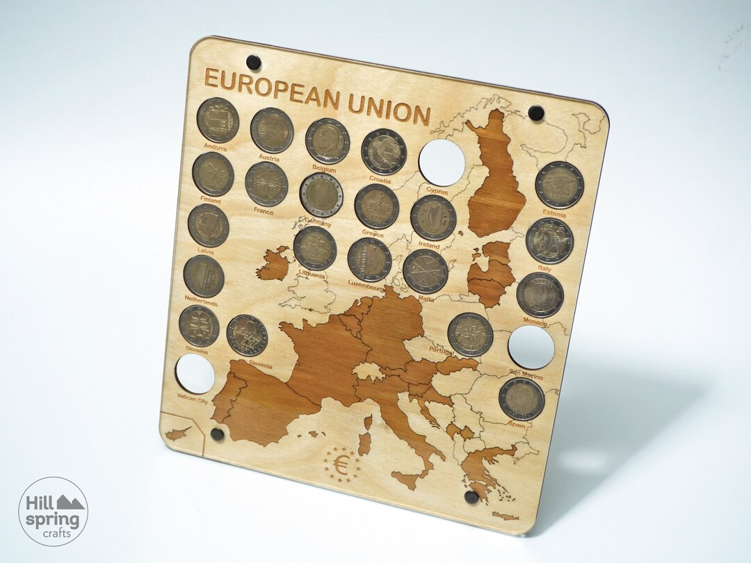 Coin Holder for European Union 2 Euro Coins - Etsy