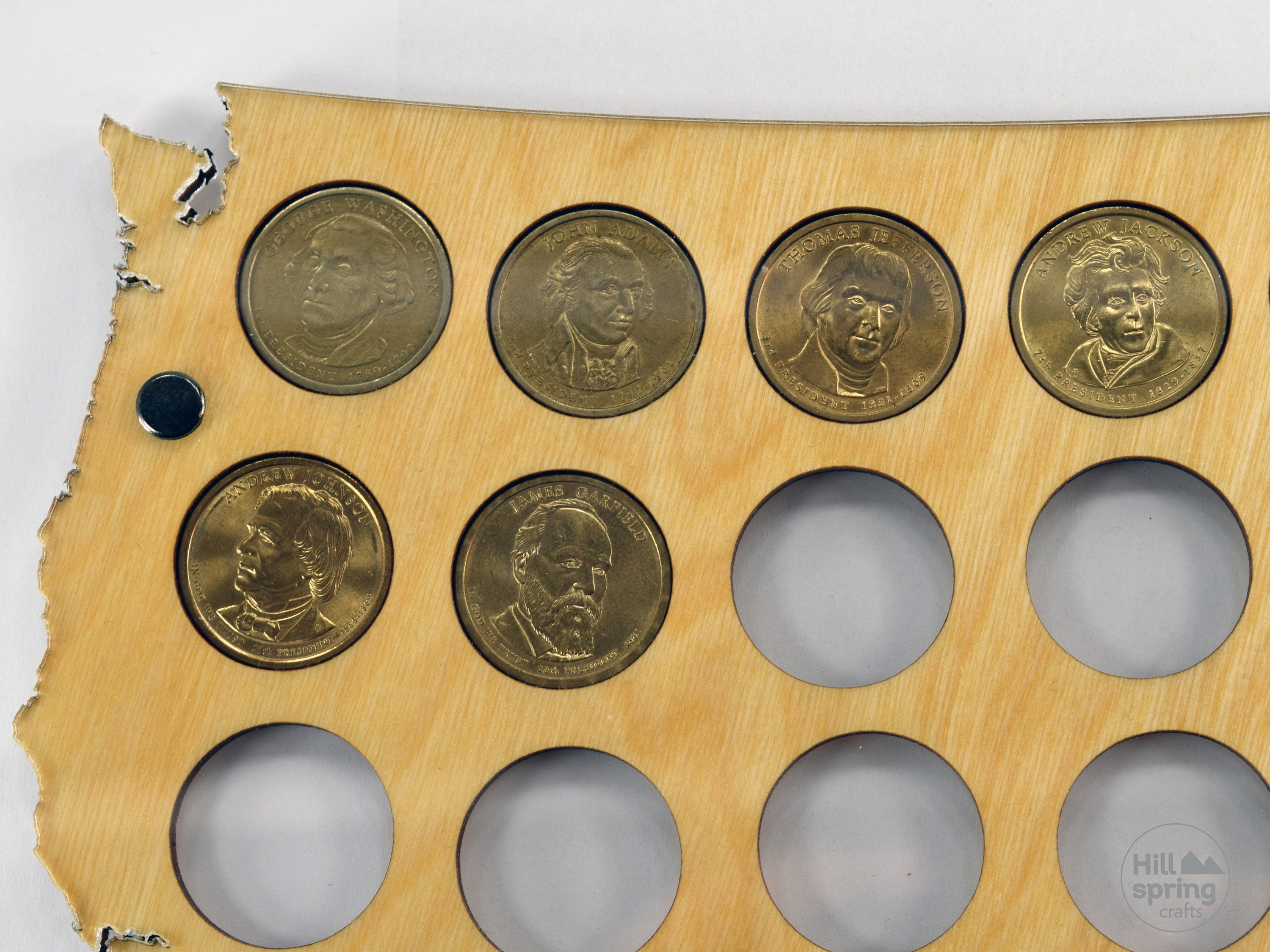 US Presidential dollar coin holder for 40 coins | Etsy