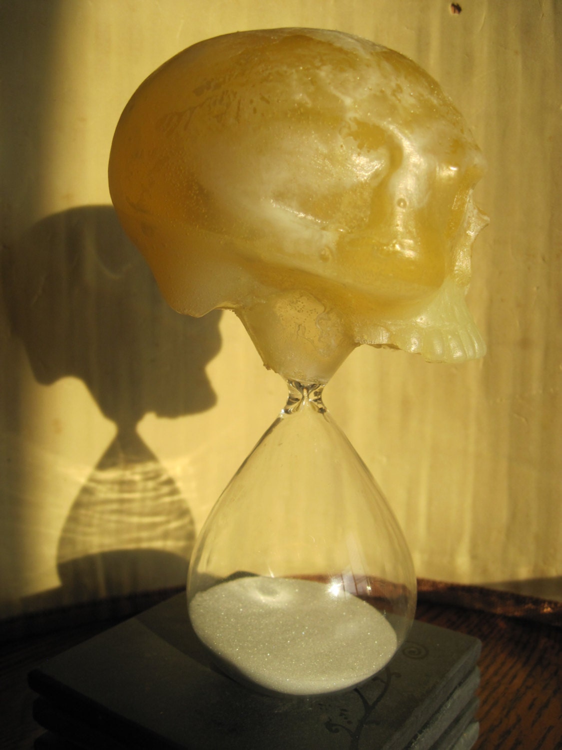 Until Dawn Amber Skull Hourglass Etsy