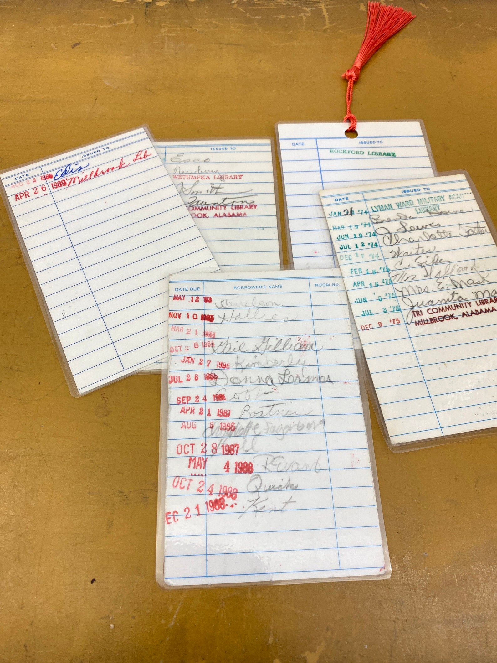 Library Checkout Card Bookmark Library Bookmark Book Lover - Etsy