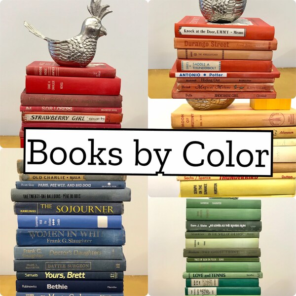 Books by Color - Etsy