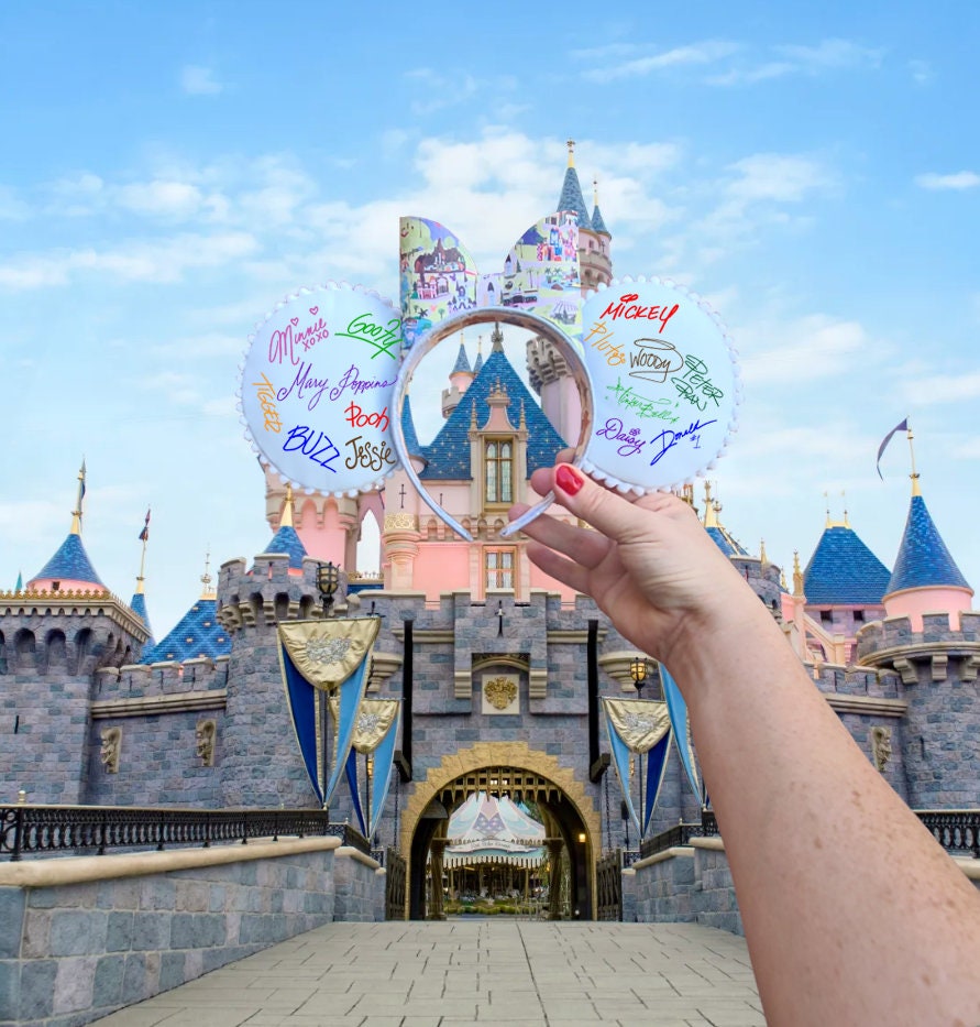Autograph Disney Ears, Disneyland Ears, Disney Park Ears, Walt Disney ...