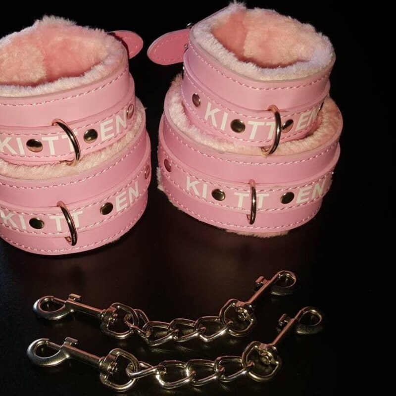 Pink Fuzzy Handcuffs - Etsy