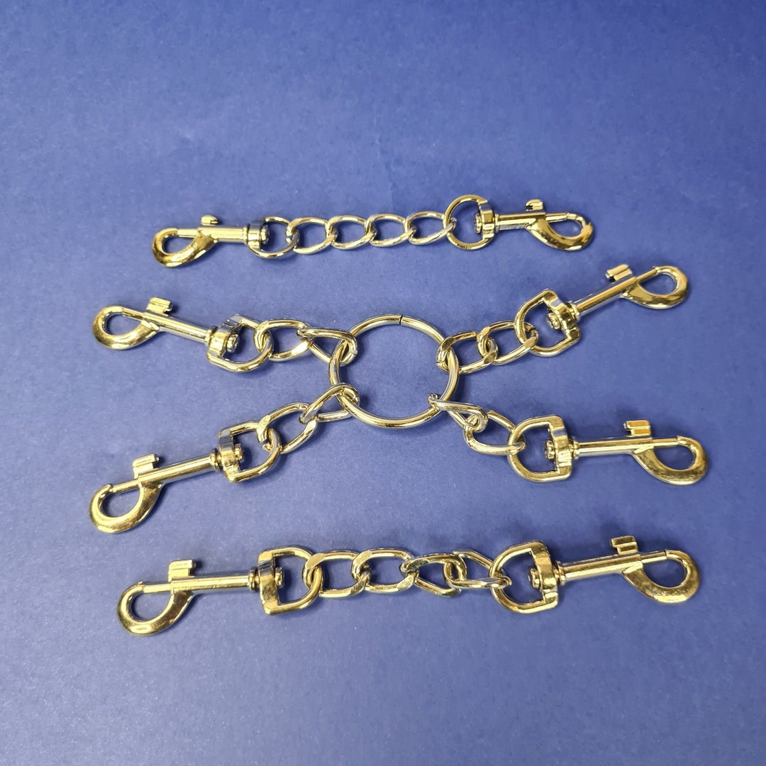 Metal 4 Way Hog-tie Hog Tie Hogtie With Two Optional 2 Way Connector ...