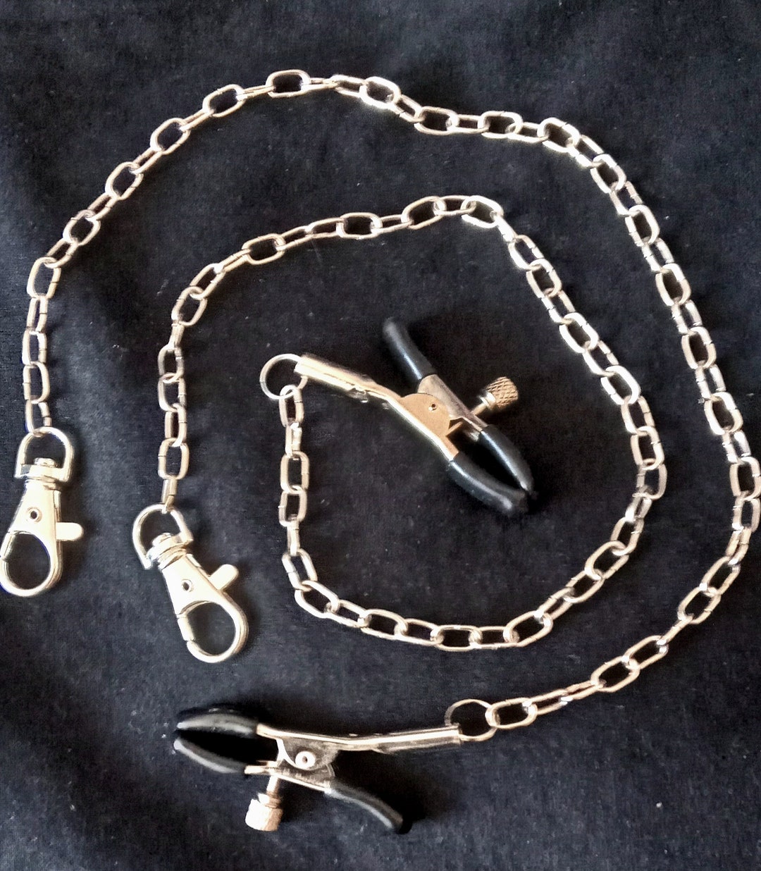 Adjustable Nipple Clamps With Chains and Lobster Clips Perfect for ...