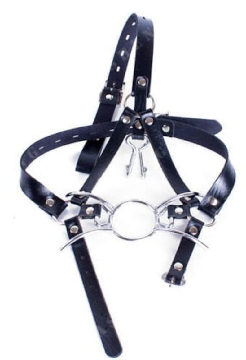 Spider Gag With Optional Nose Hooks. FAUX Leather Straps | Etsy