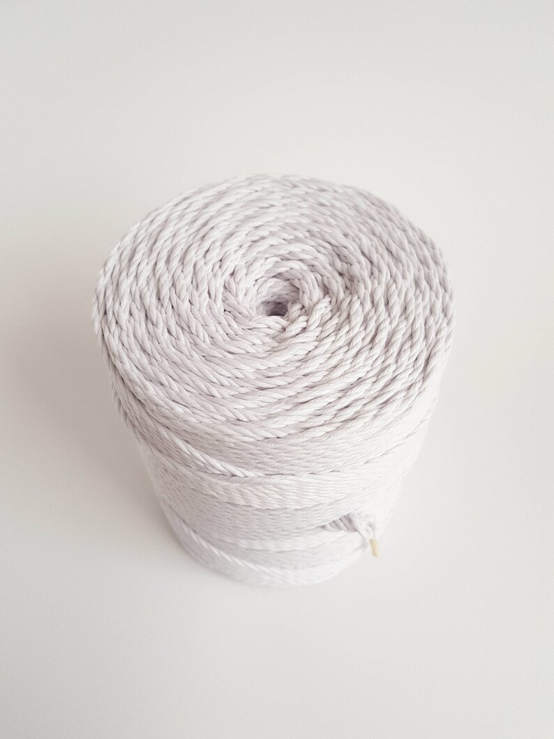 3mm twisted cotton cord 300m Cotton Macrame cord macrame | Etsy