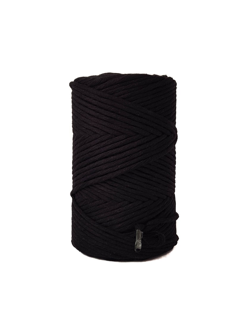 Black Cotton Rope 3mm Macrame Rope 280 M/ 918 Feet Cotton Cord - Etsy